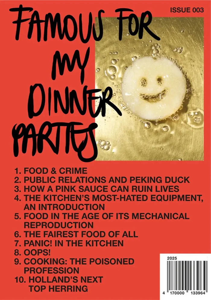 famous for my dinner parties #3 – Issues Magazine Shop