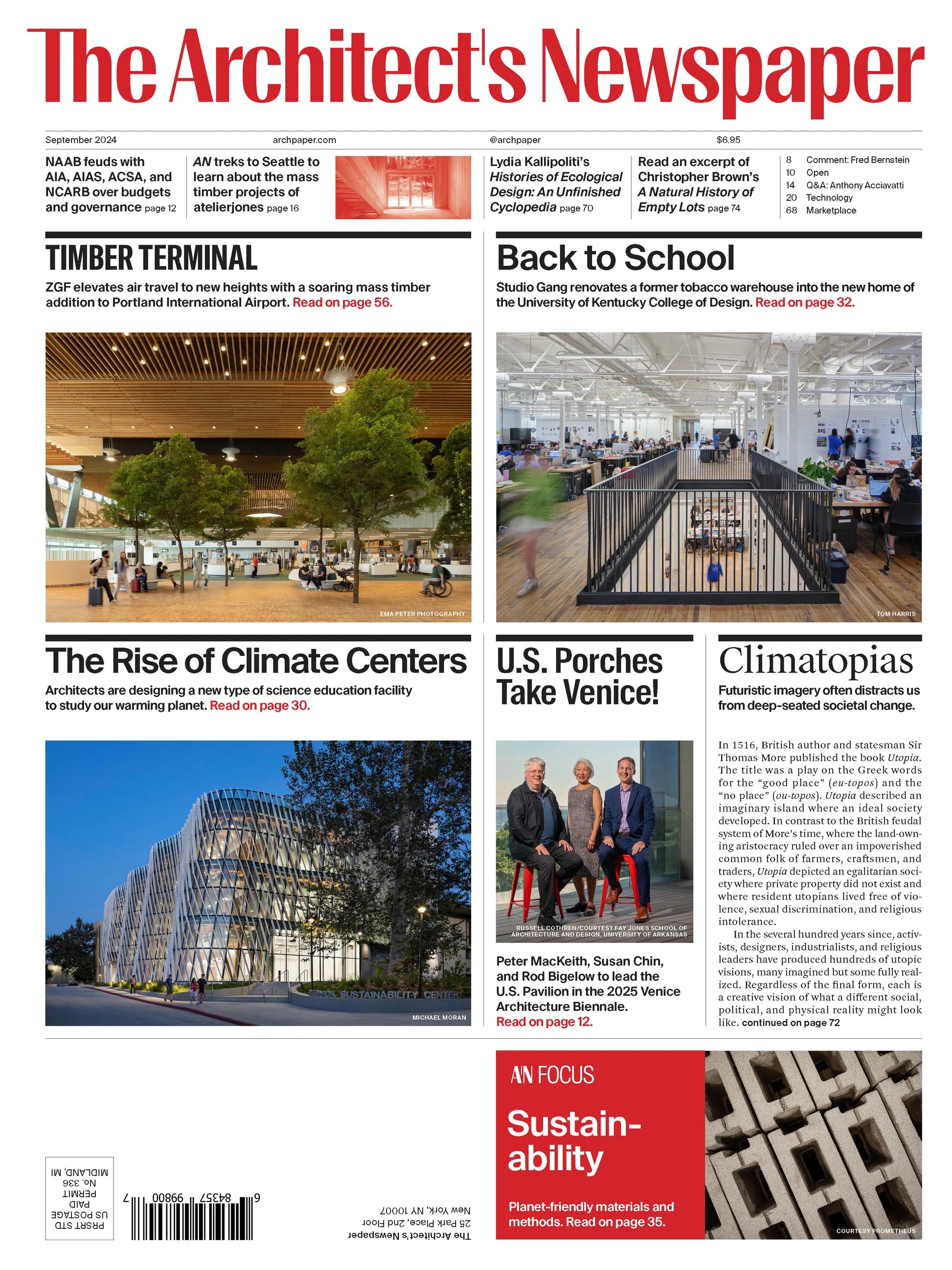 The Architect’s Newspaper, September 2024 – Issues Magazine Shop